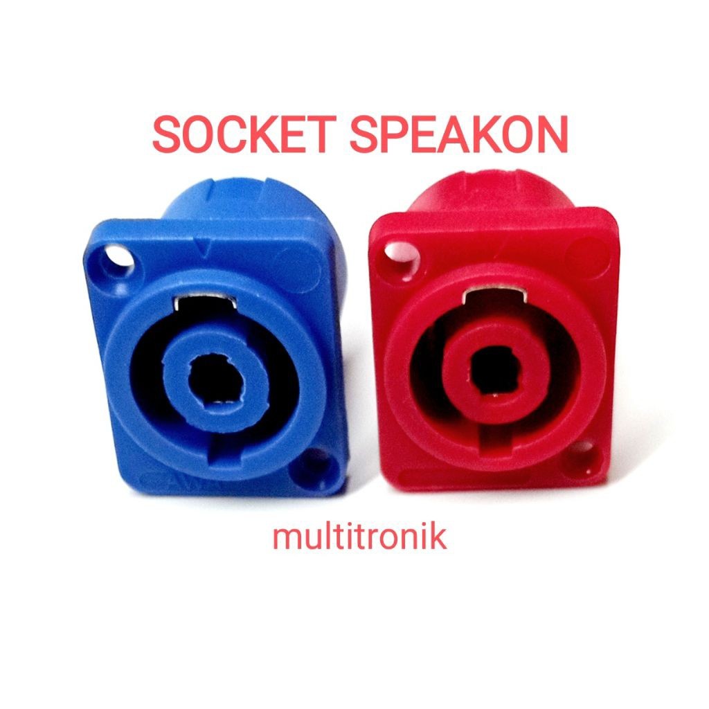 Jual Socket Spikon Merah Socket Spikon warna MERAH/BIRU – Konektor ...