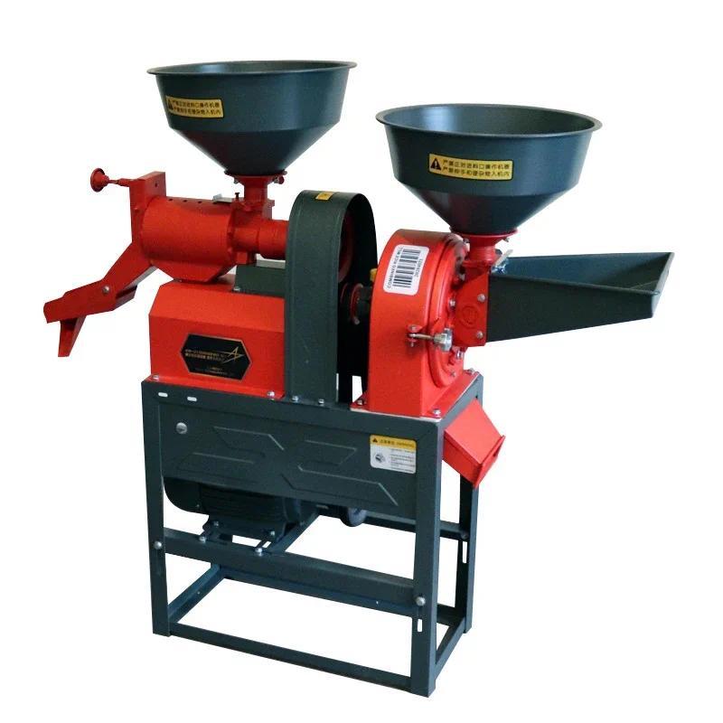 Jual Electric Farm Combined Rice Husk Mill Grinder Machine Rice Flour ...