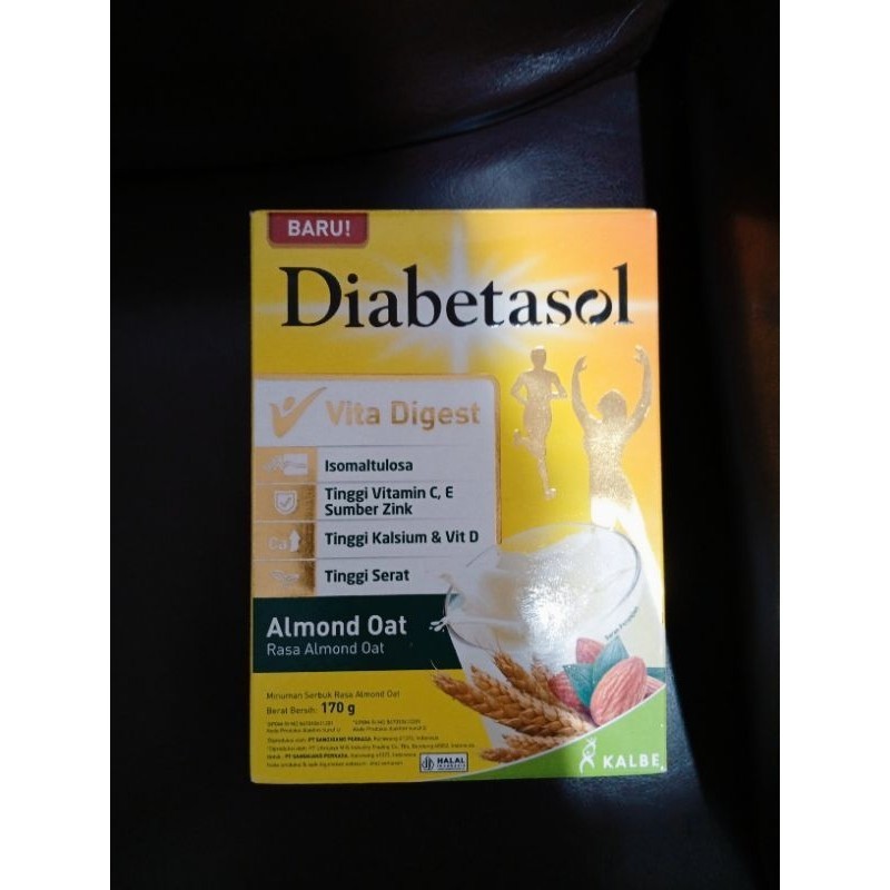 Jual diabetasol susu almond oat 170 gr/diabetasol susu vanilla 170 gr ...