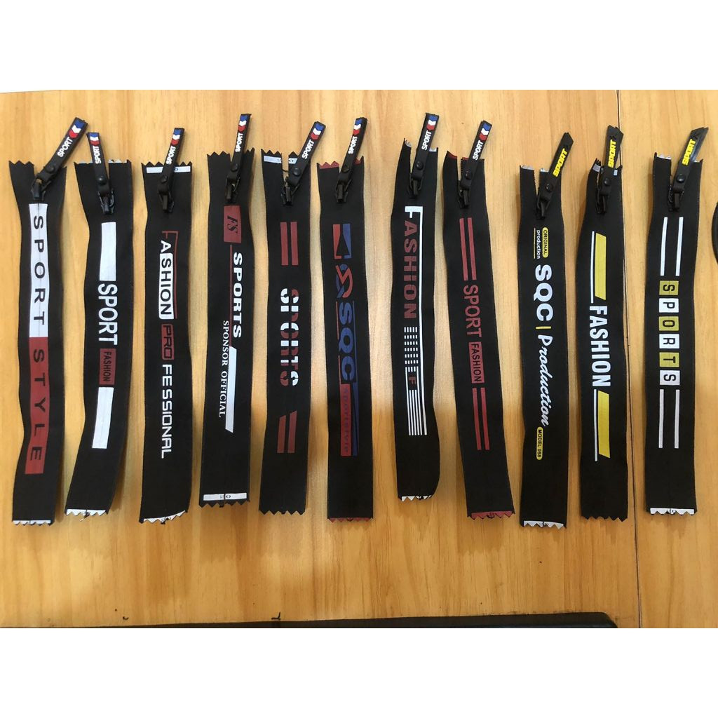 Jual Resleting waterproof saku uk 17 cm bermotif tebal dan halus kepala ...