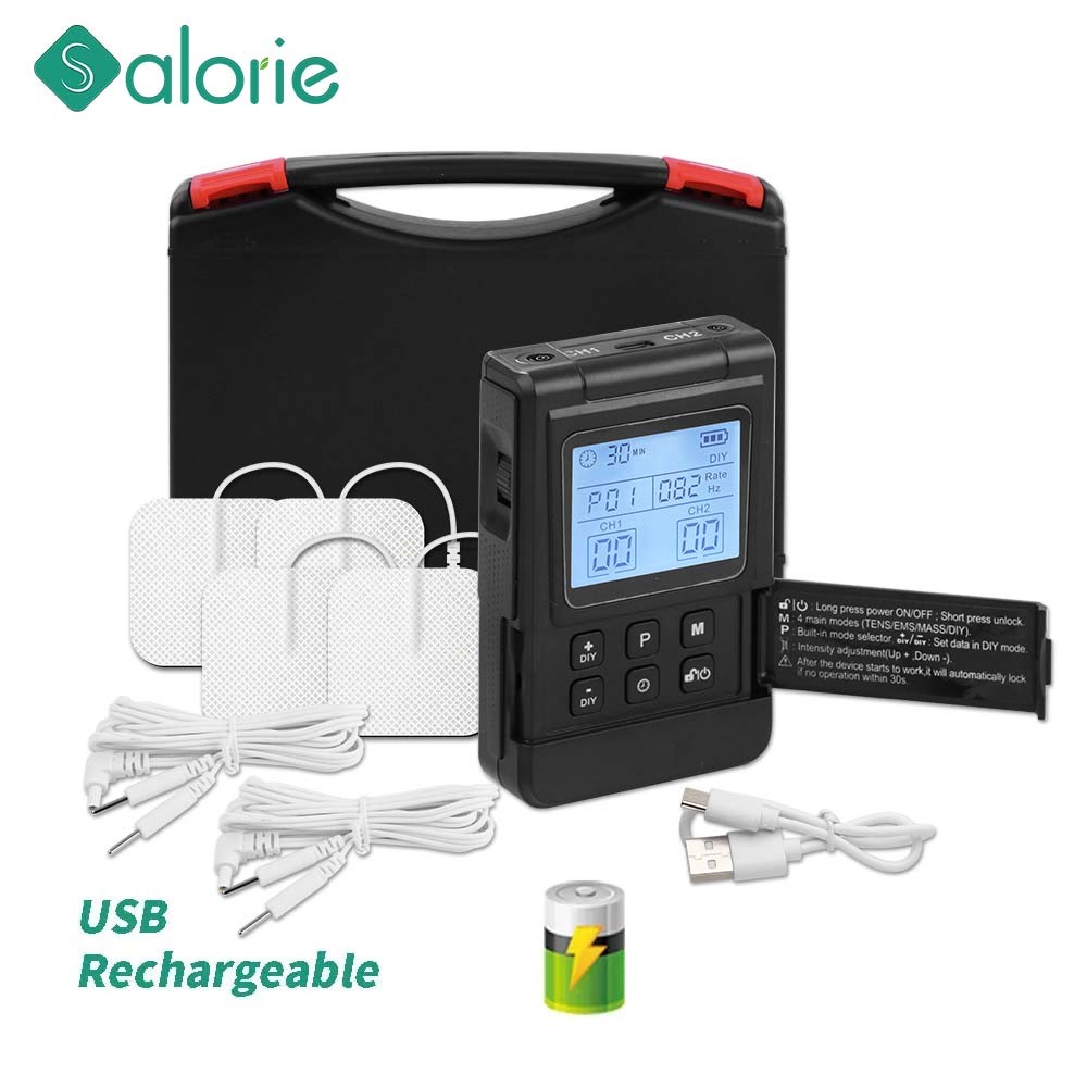 Jual Rechargeable Tens Unit Machine Pulse Electric Massager Muscle ...
