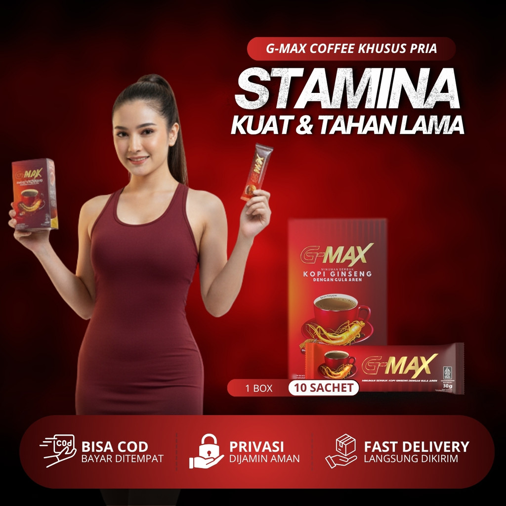 Jual Kopi G-MAX Original - Kopi Ginseng Penambah Stamina Pria Dewasa ...