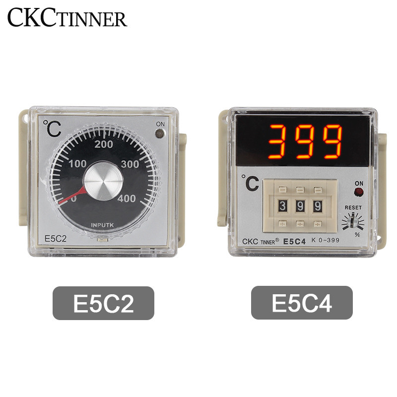Jual E5C4/E5C2 gital splay Pointer knob Temperature Controller 0-399/0 ...