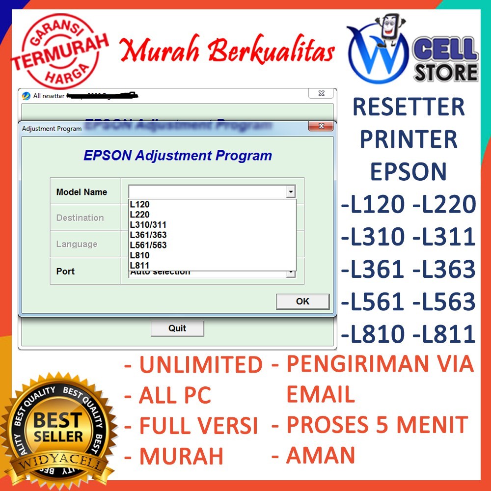 Jual SOFTWARE RESETTER / RESET / RESETER PRINTER EPSON L120-L220-L310 ...