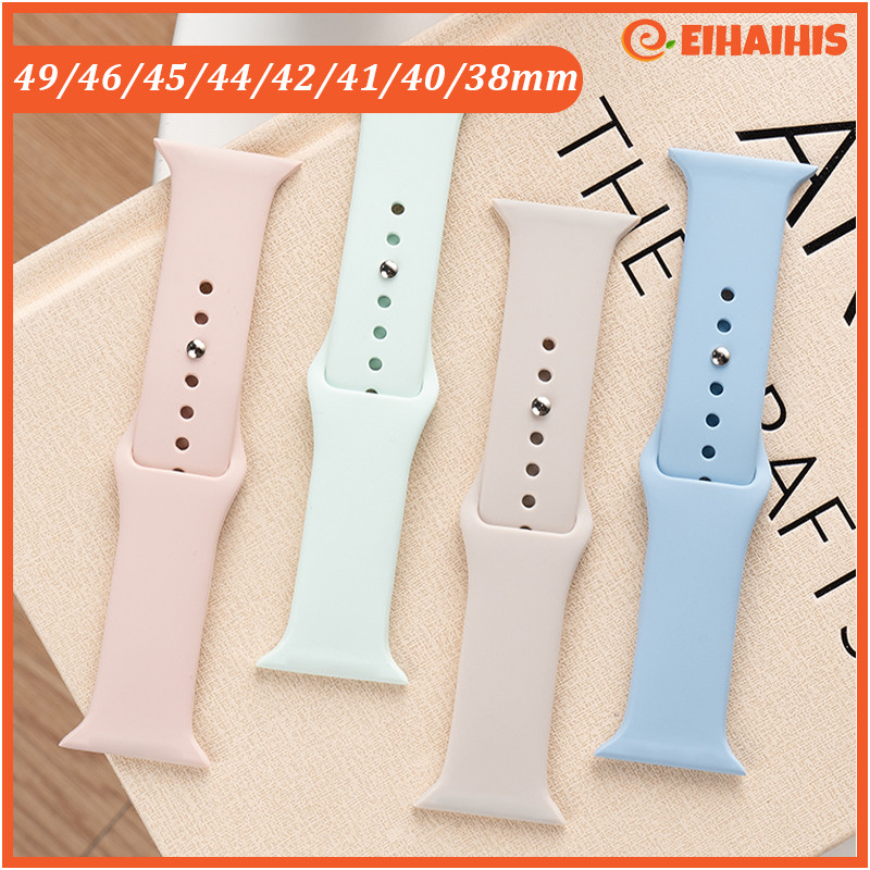 Jual Sport Silicone Strap for Apple Watch Ultra/SE 2 Iwatch Series 9 8 ...