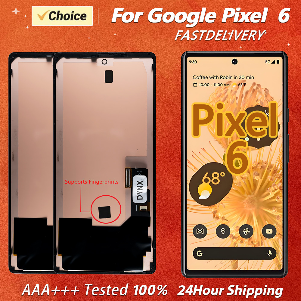 Jual 100% test 6.4“ AMOLED For Google Pixel 6 GB7N6 G9S9B16 LCD splay ...