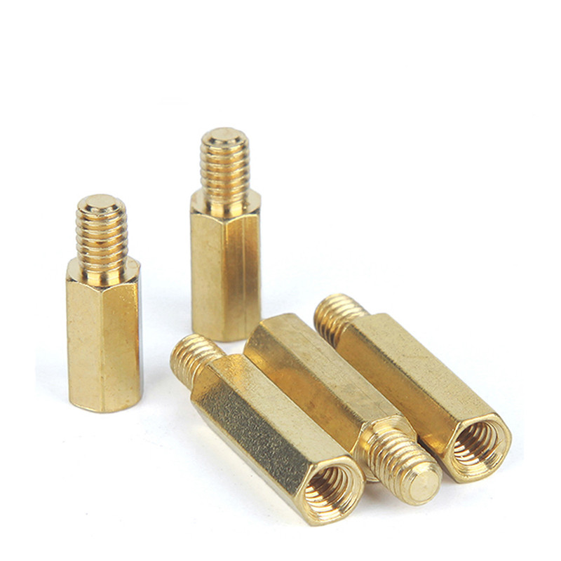 Jual 100pcs/lot M2.5*L+3/4/5/6 Brass column screw single head hex ...