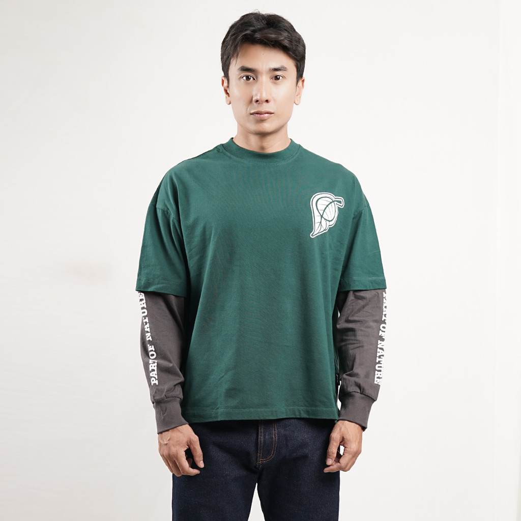Jual Peter Says Denim Double Layer - Leaf Olive | Shopee Indonesia