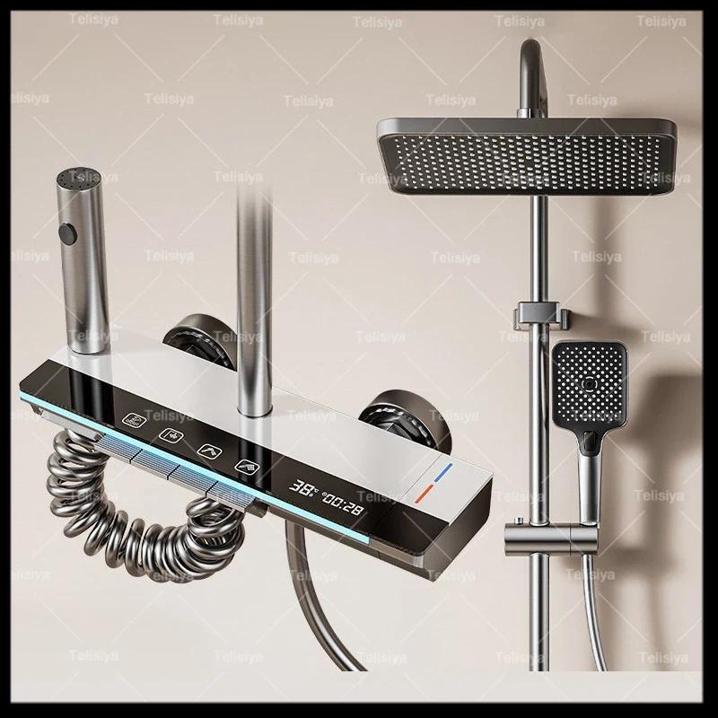 Jual BADABEST Smart Digital Display Bathroom Shower Set Piano Key ...