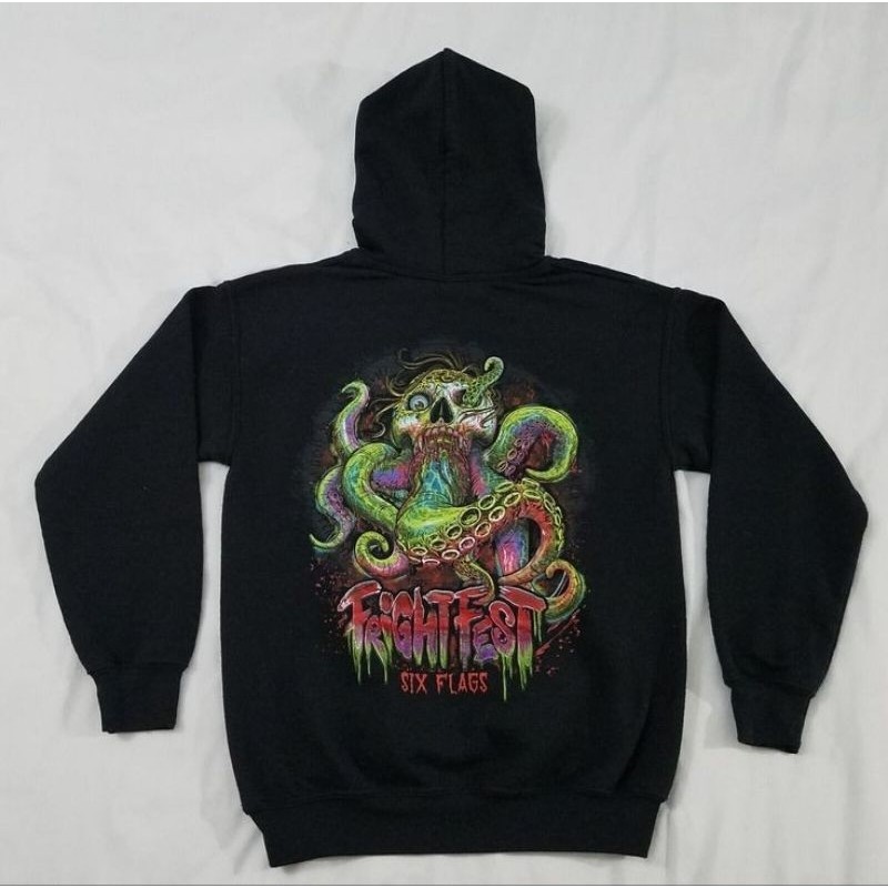 Jual HOODIE JUMPER DISTRO SABLON PREMIUM SIX FLAGS | Shopee Indonesia