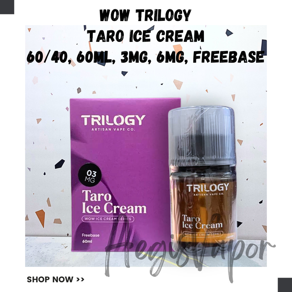 Jual Wow Trilogy Taro Ice Cream 60ml Freebase | Shopee Indonesia