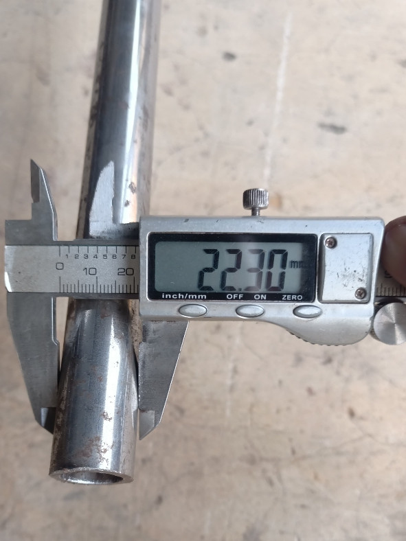 Jual Pipa Besi OD 22 mm ID 16,8 mm Tebal 2,7 mm Panjang 80 cm - Pipa ...