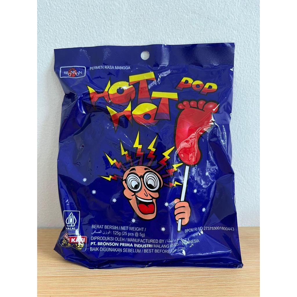 Jual Bronson Permen Kaki Hot Hot Pot Isi 25 PCS Rasa Mangga Halal Snack ...