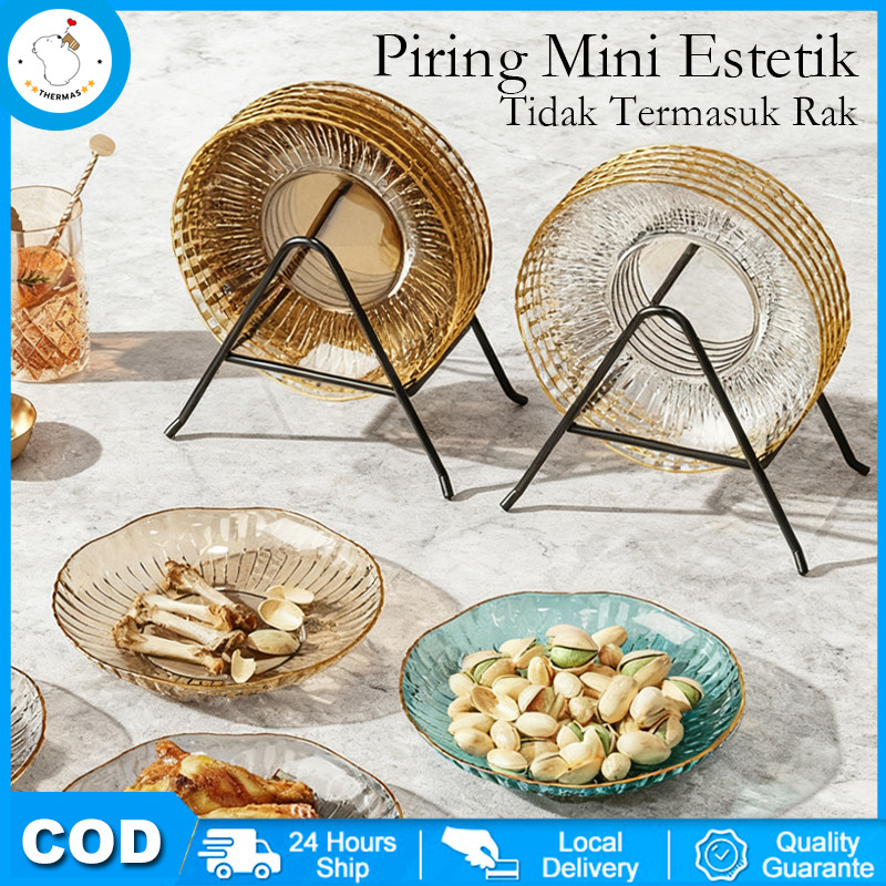 Jual Piring Buah Dessert Mewah Plastik / 15.5CM Piring Bunga Makan Mini ...