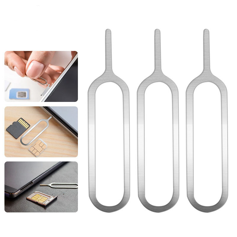 Jual 100Pcs/lot Universal Sim Card Tray Pin Ejecting Removal Needle ...