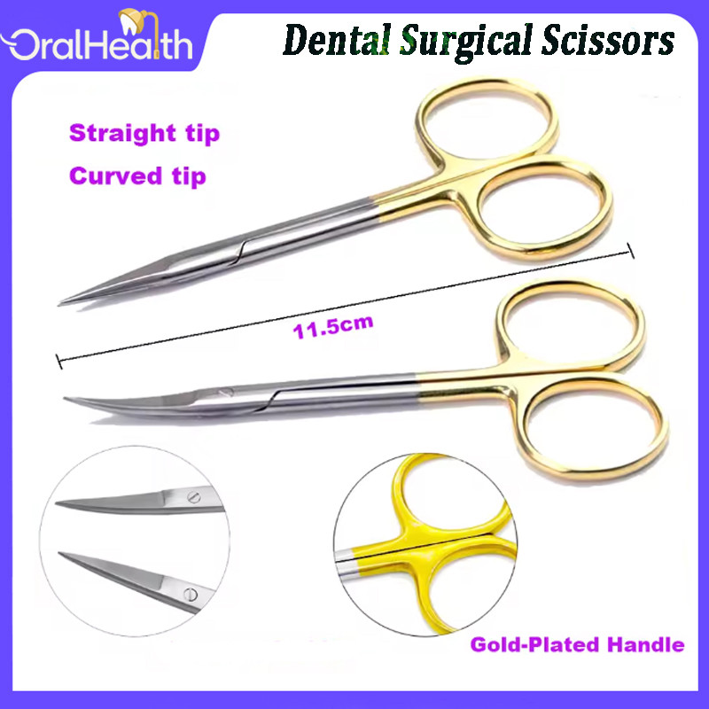 Jual Dental tissue scissors hemostatic forceps dental surgical scissors ...