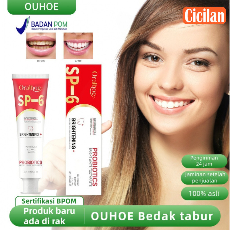 Jual Oralhoe SP-6 Brightening Probiotics Peppermint Extract Xylitol ...