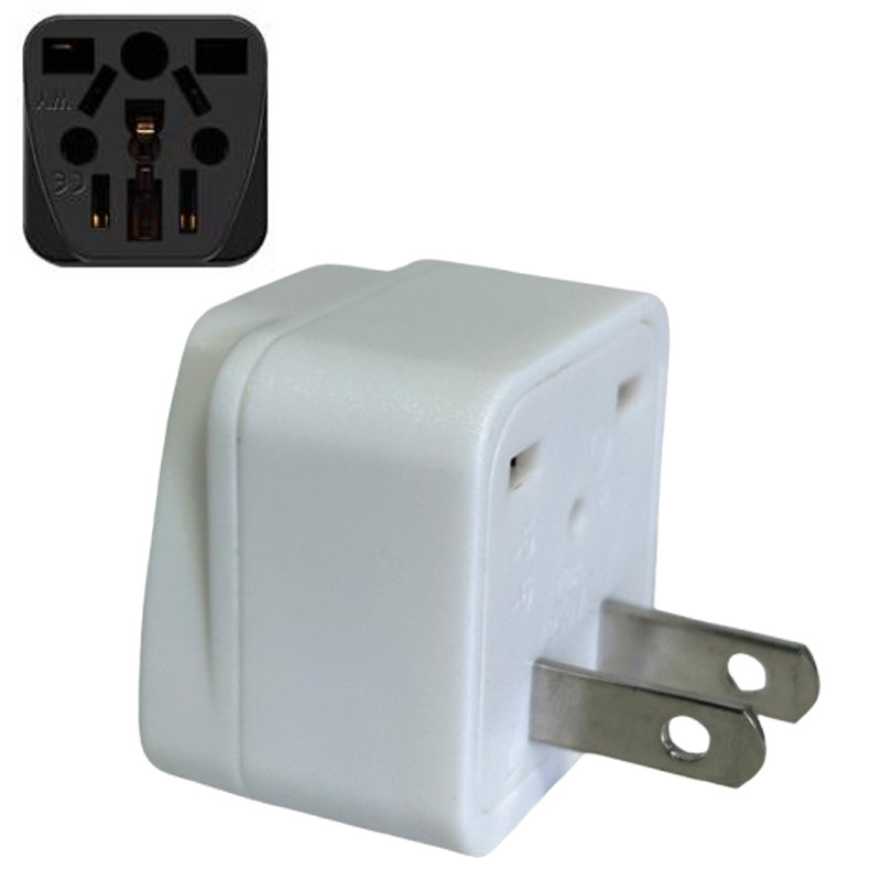 Jual 1PCS Black White Universal Russia AU UK Kr EU to US AC Power ...