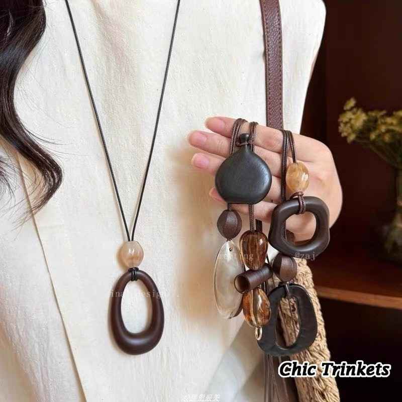 Jual [Chic Trinkets]90cm Kalung panjang bergaya retro dan minimalis ...