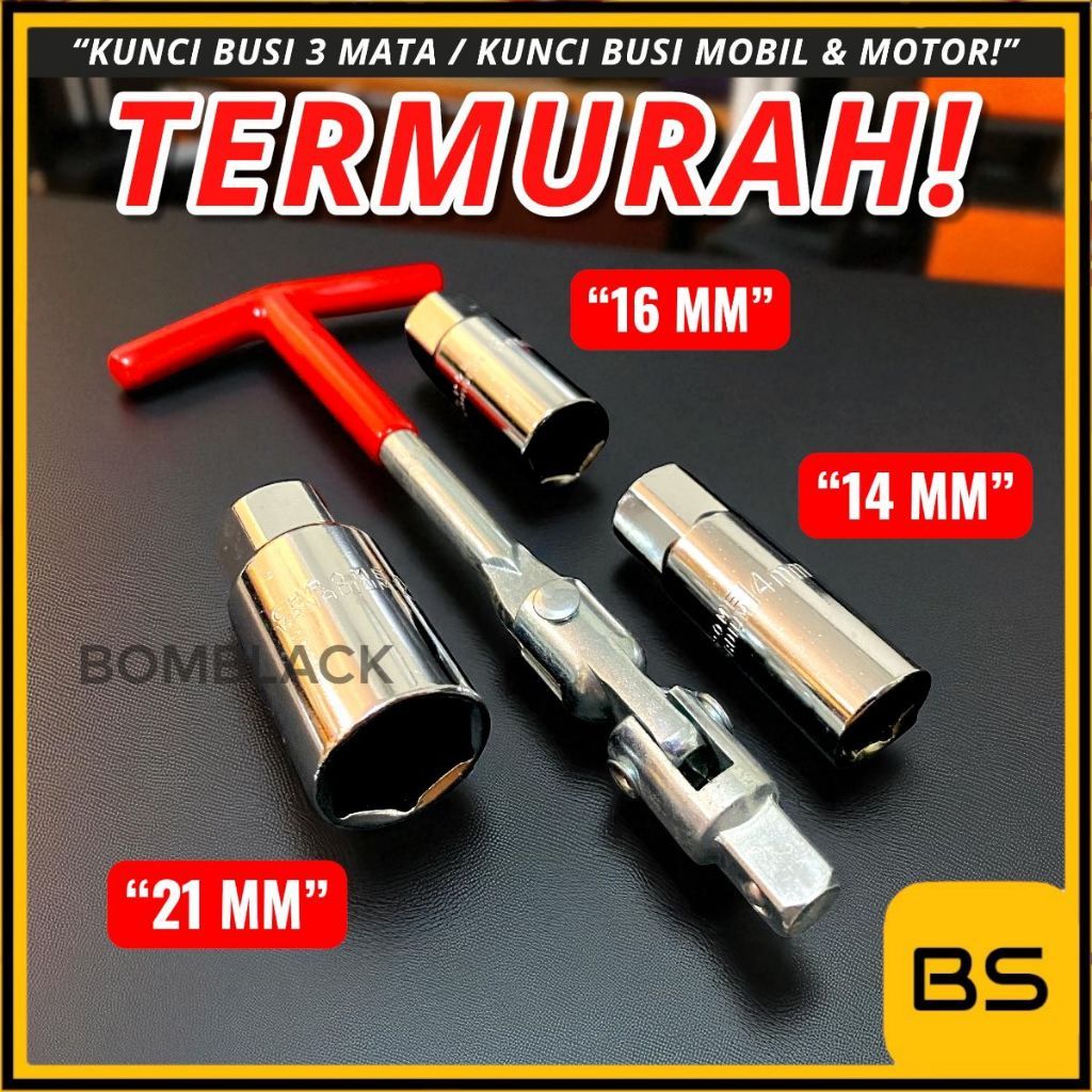 Jual KUNCI BUSI NO.1 DI SHOPEE kunci busi 16 21 kunci busi mobil kunci ...