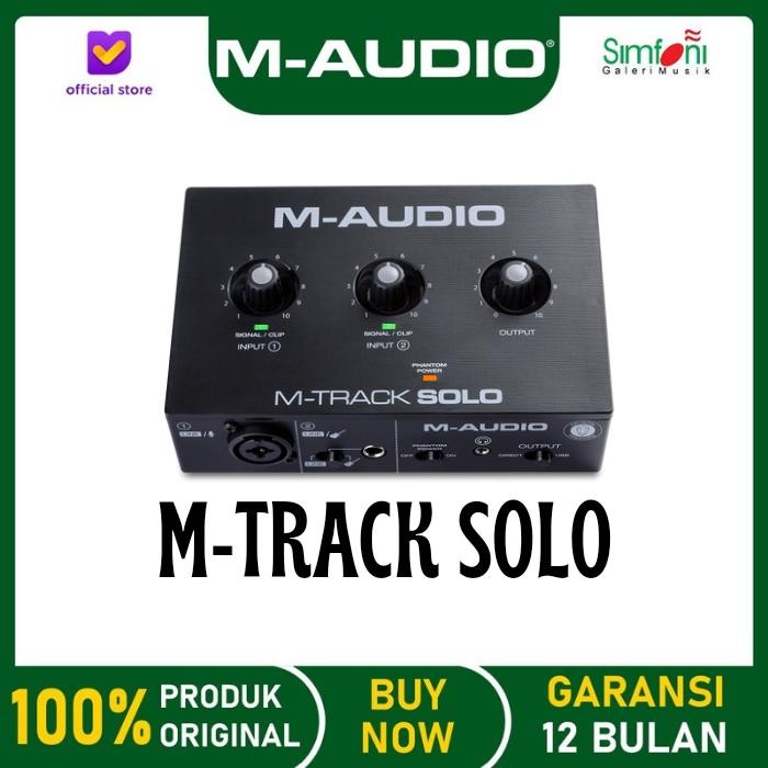 Jual AUDIO INTERFACE SOUND CARD M-AUDIO M-TRACK SOLO/MTRACK SOLO ...