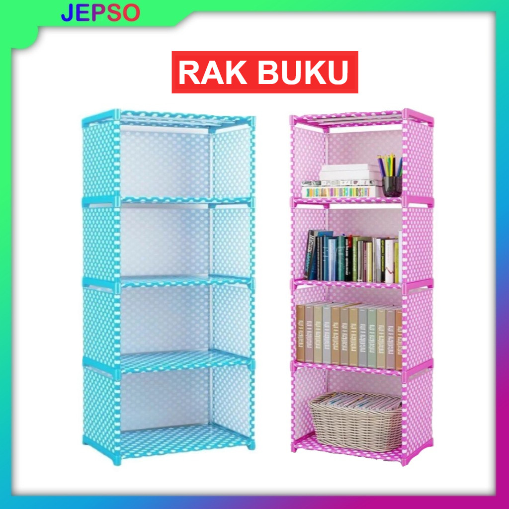 Jual Rak Serbaguna / Rak Buku 5 Susun / Rak Barang Aesthetic / Rak Buku ...