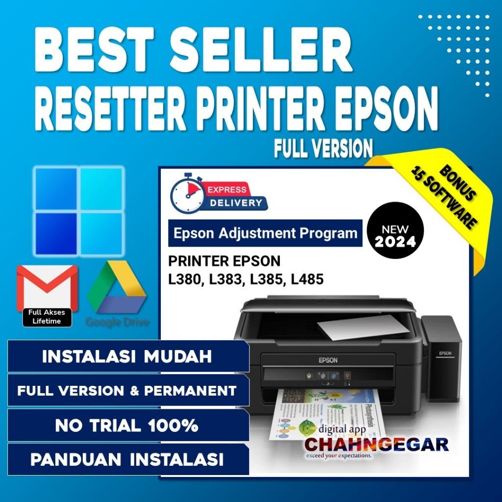 Jual Resetter Epson L380, L383, L385, L485 Full Aplikasi Epson ...