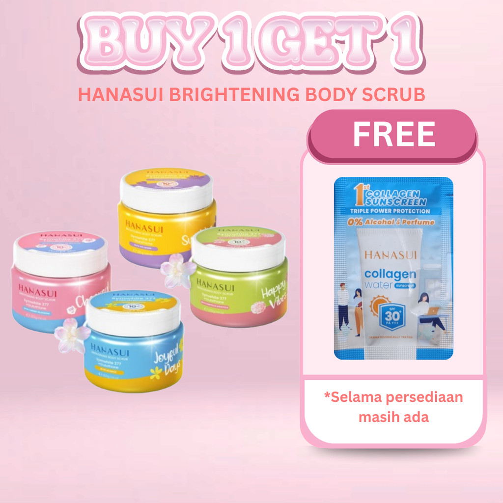 Jual Najmia Ofc B1G1 Hanasui Brightening Body Scrub - Mengangkat Sel ...