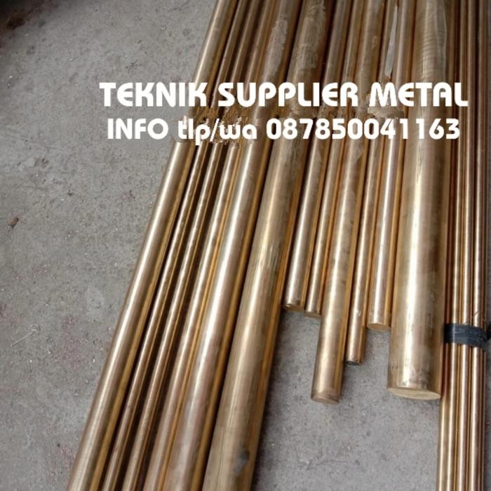 Jual as kuningan 8mm x 1 meter - kuningan bulat | Shopee Indonesia