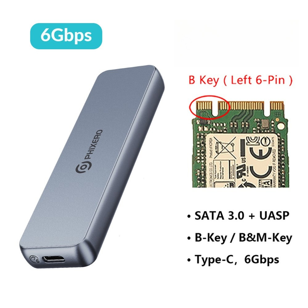 Jual M2 NVME SSD Enclosure SATA 3.0 Hard Drive External Case Type C 6 ...