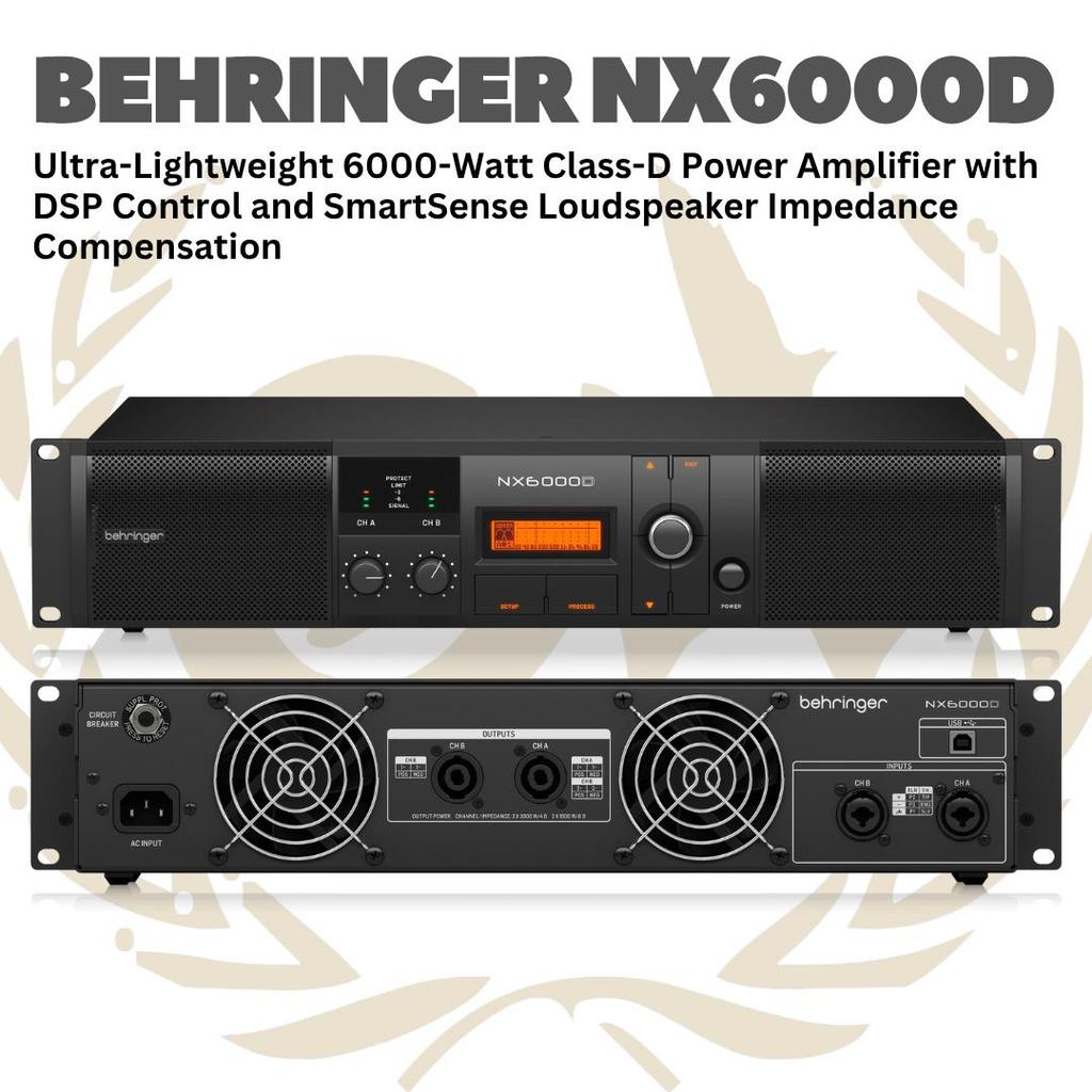 Jual Behringer NX6000D Ultra-Lightweight 6000-Watt Class-D Power ...