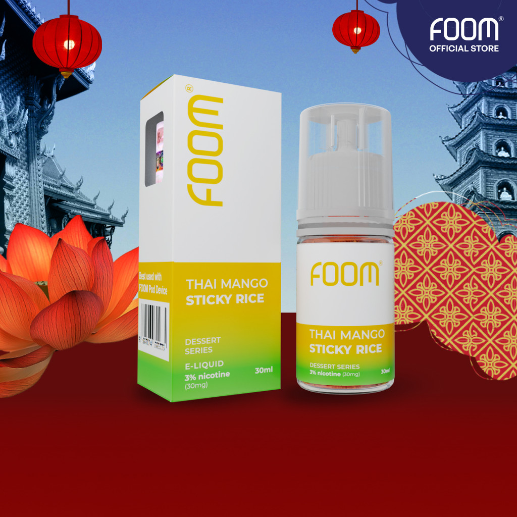 Jual FOOM Liquid Asian Series - Thai Mango Sticky Rice | Shopee Indonesia
