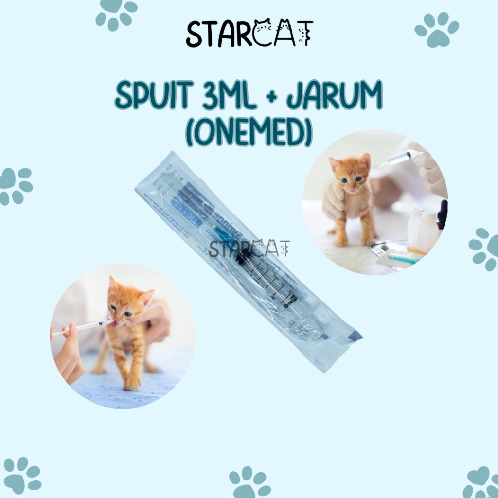 Jual SC Onemed Spuit 3ml Kucing Spet Tanpa Jarum Suntik Syringe ...