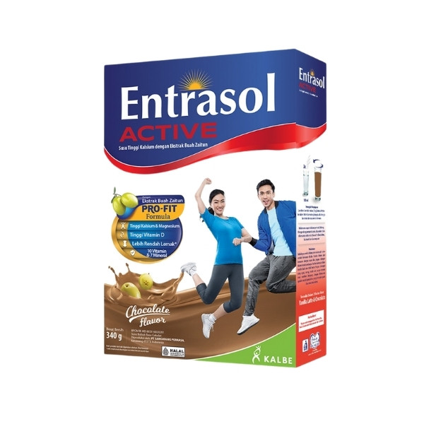 Jual ENTRASOL ACTIVE CHOCOLATE 340 GR | Shopee Indonesia