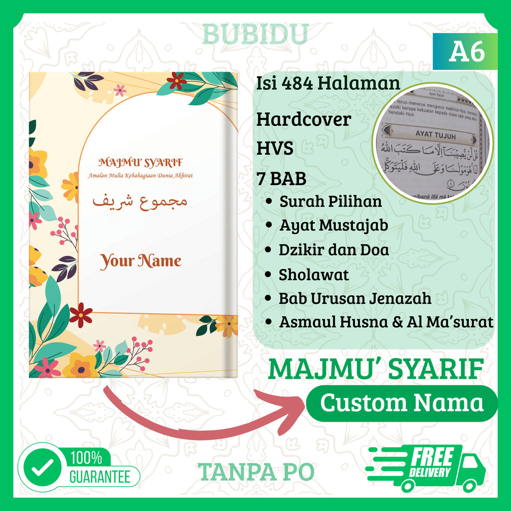 Jual Kitab Majmu Syarif Custom Super Lengkap Surah Yasin Kumpulan Doa ...