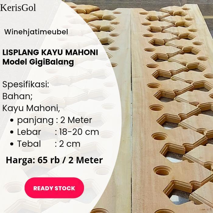 Jual Winehjatimeubel Lisplang Betawi Gigi Balang Kayu Mahoni 200 cm x ...