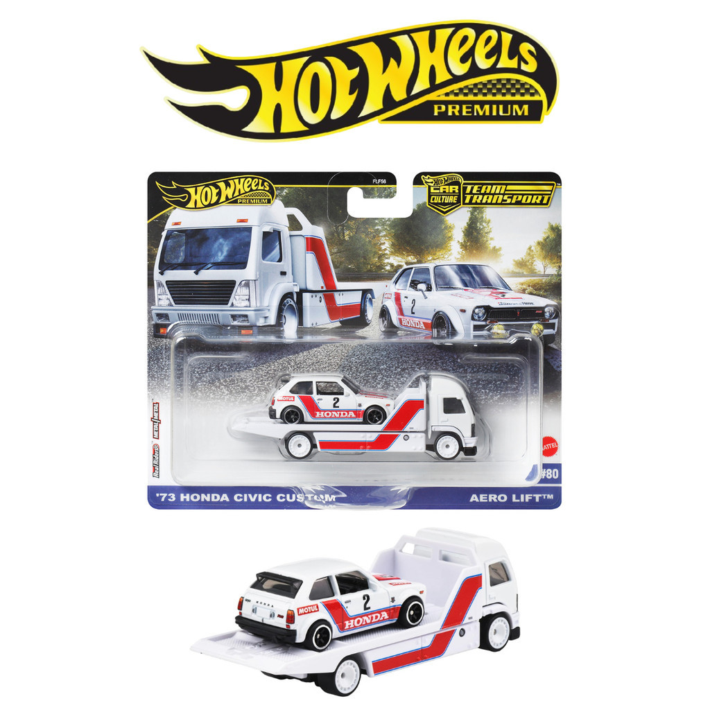 Jual Hot Wheels Premium Team Transport 73 Honda Civic Custom Vs Aero ...