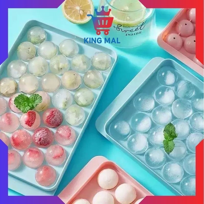 Jual Cetakan Es Batu Bulat 33 Slot Alat Pencetak Agar Jelly Puding Es ...