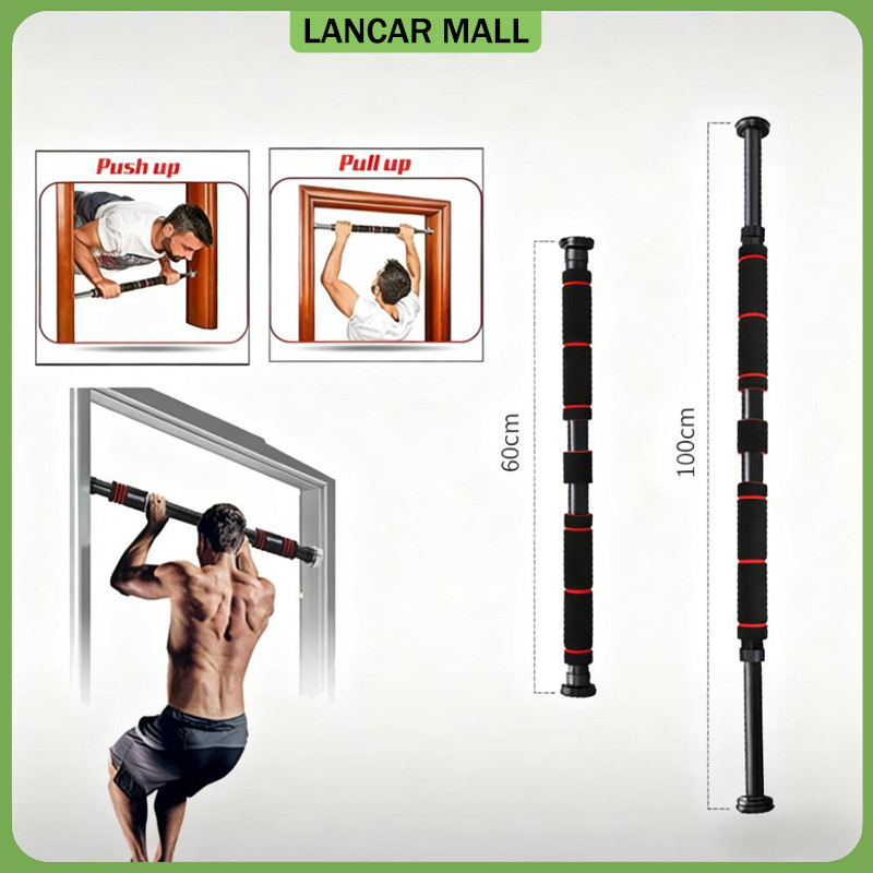 Jual Pull Up Bar Pintu Dinding Tanpa Bor / Alat Olahraga Rumah Chinning ...
