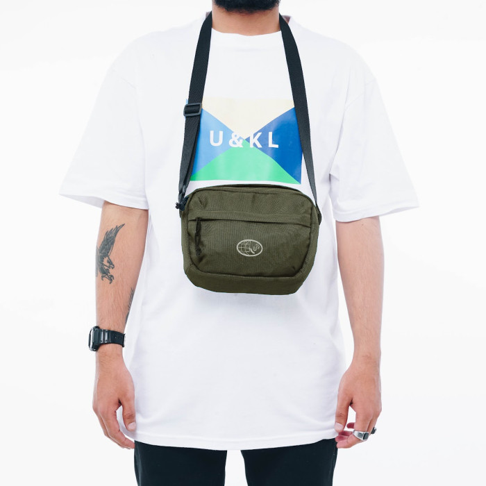 Jual UNKL347 Tas Slingbag Warna Army Green Bahan Cordura KABB | Shopee ...