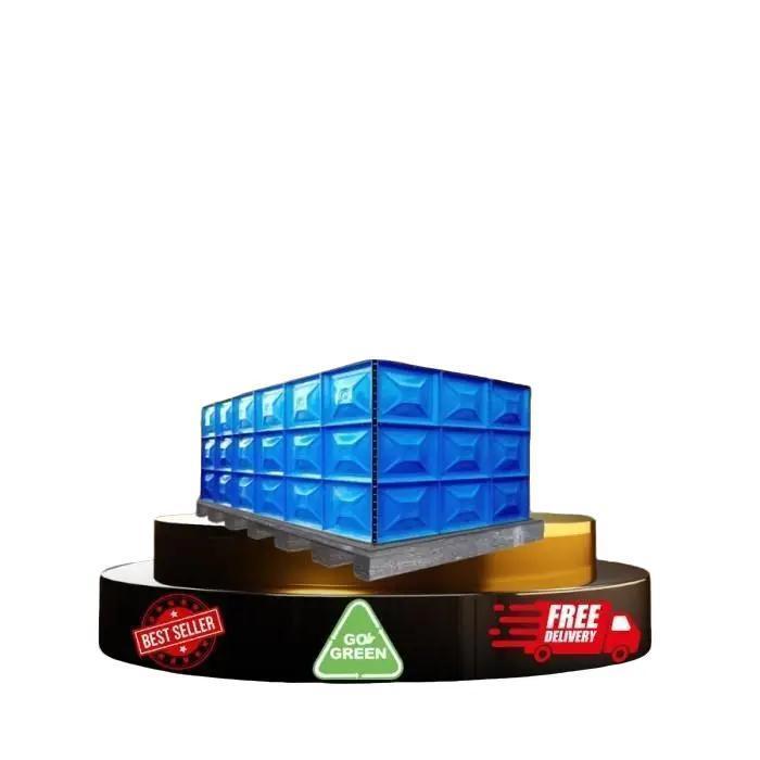 Jual roof tank 8000lt/tanki air panel/Toren air rooftank FRP 8m3 ...