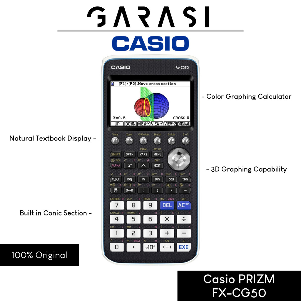Jual CASIO PRIZM FX-CG50 Color Graphing Calculator | Shopee Indonesia