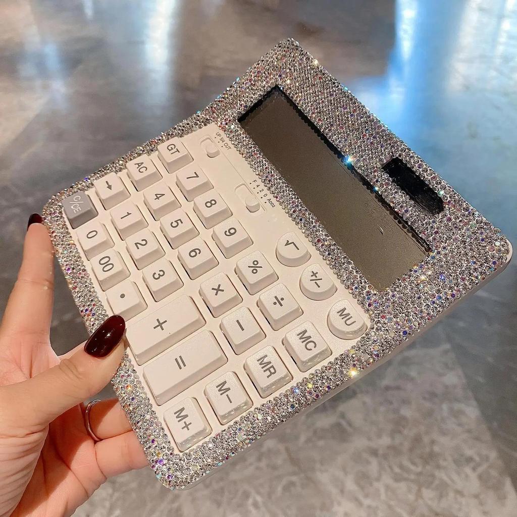 Jual Diamond Embedded Large Screen Calculator Financial Accounting ...