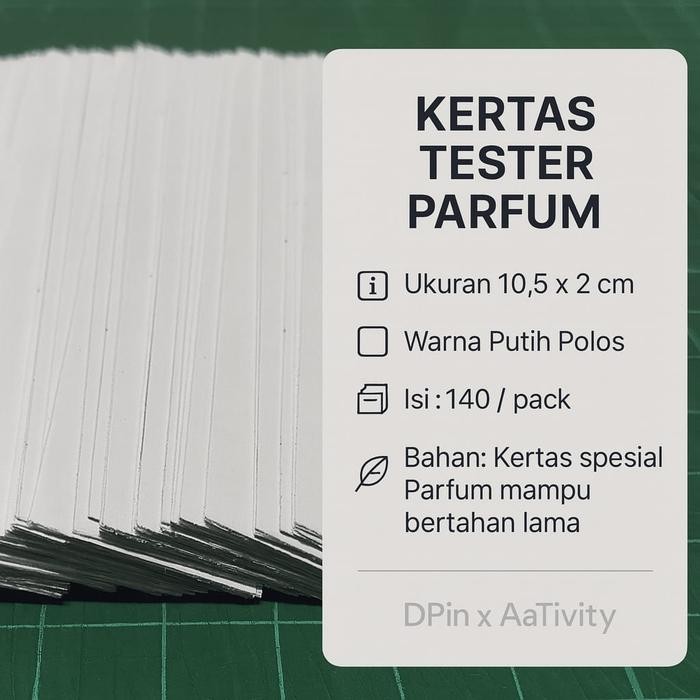 Jual Kertas Tester Parfum Ukuran 10,5 x 2 cm | Isi 140 Lembar / Packing ...