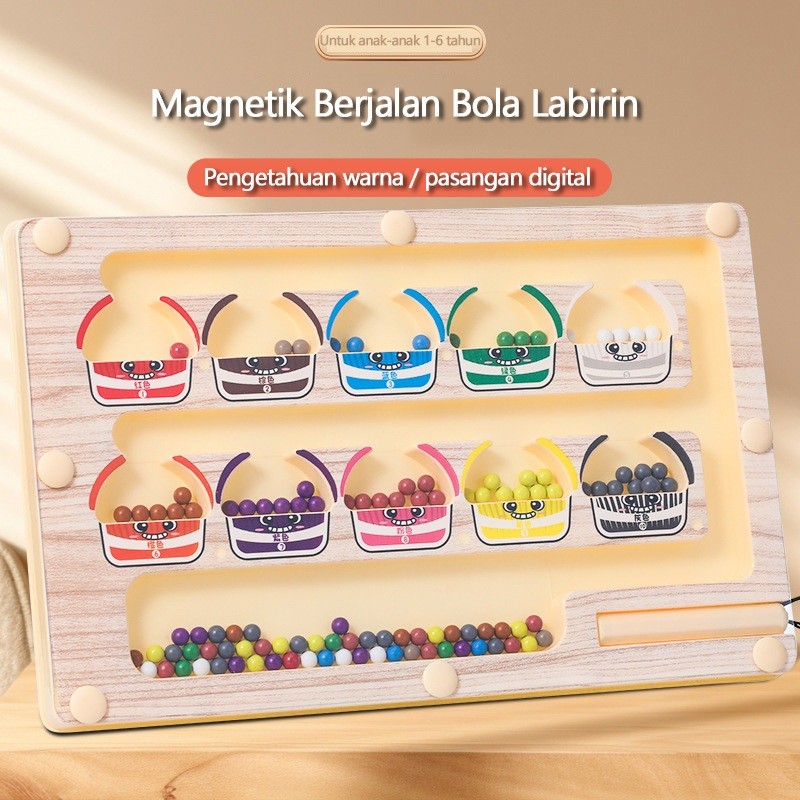 Jual Magnetic Bead Maze Color Classification Klasifikasi Warna Magnet ...