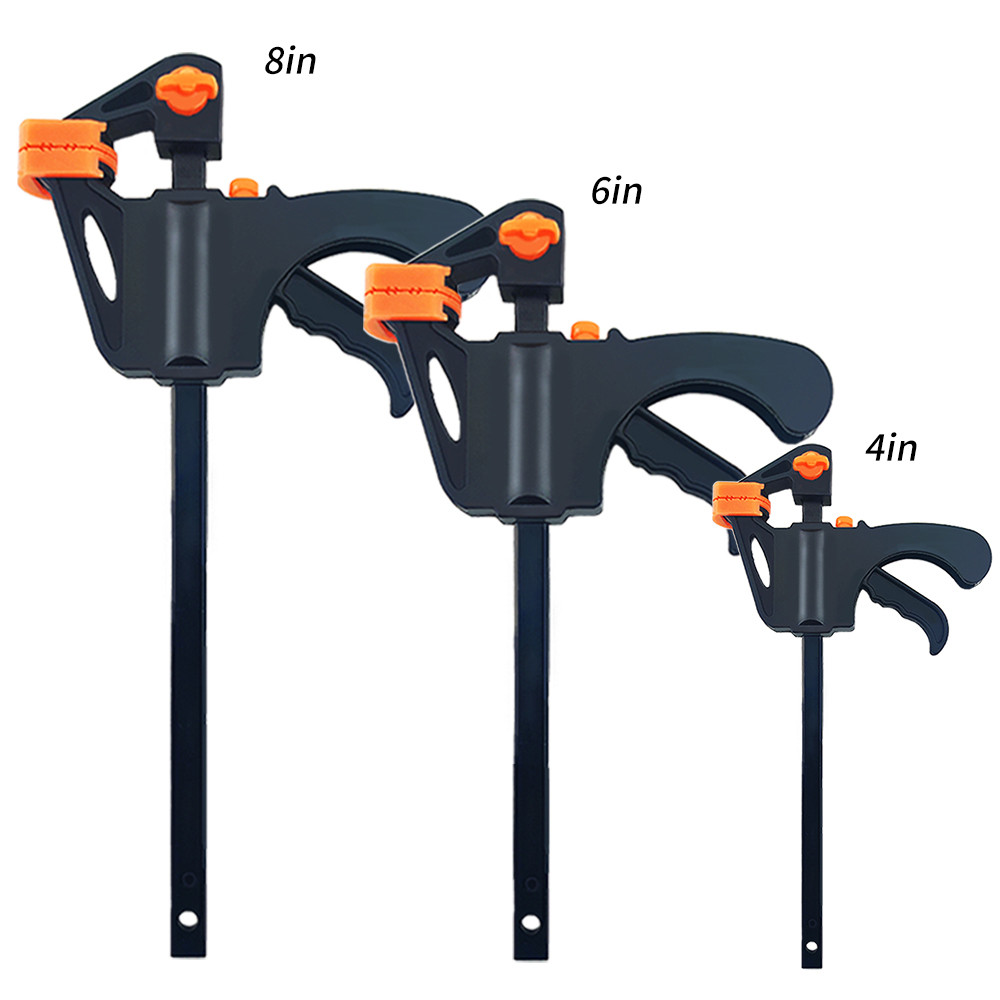 Jual 4/6/8 Inch F-Style Woodworking Clamps - Quick Fixed Nylon Work Bar ...