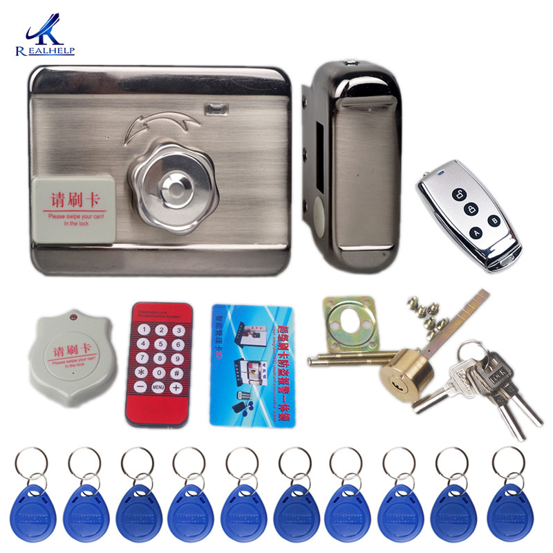 Jual 1000Users Keyless Electronic Door Lock Swipe Card LOCK Remote ...