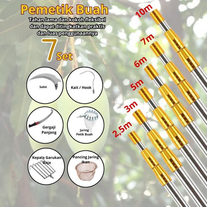 Jual Sahabat Tani5 Paket Komplit Tongkat Telescopic Petik Buah ...