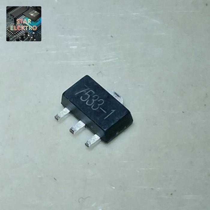 Jual 7533-1 Sot-89 SOT SMD UMW HT7533-1 IC Regulator LDO 3,3V 3.3V ...