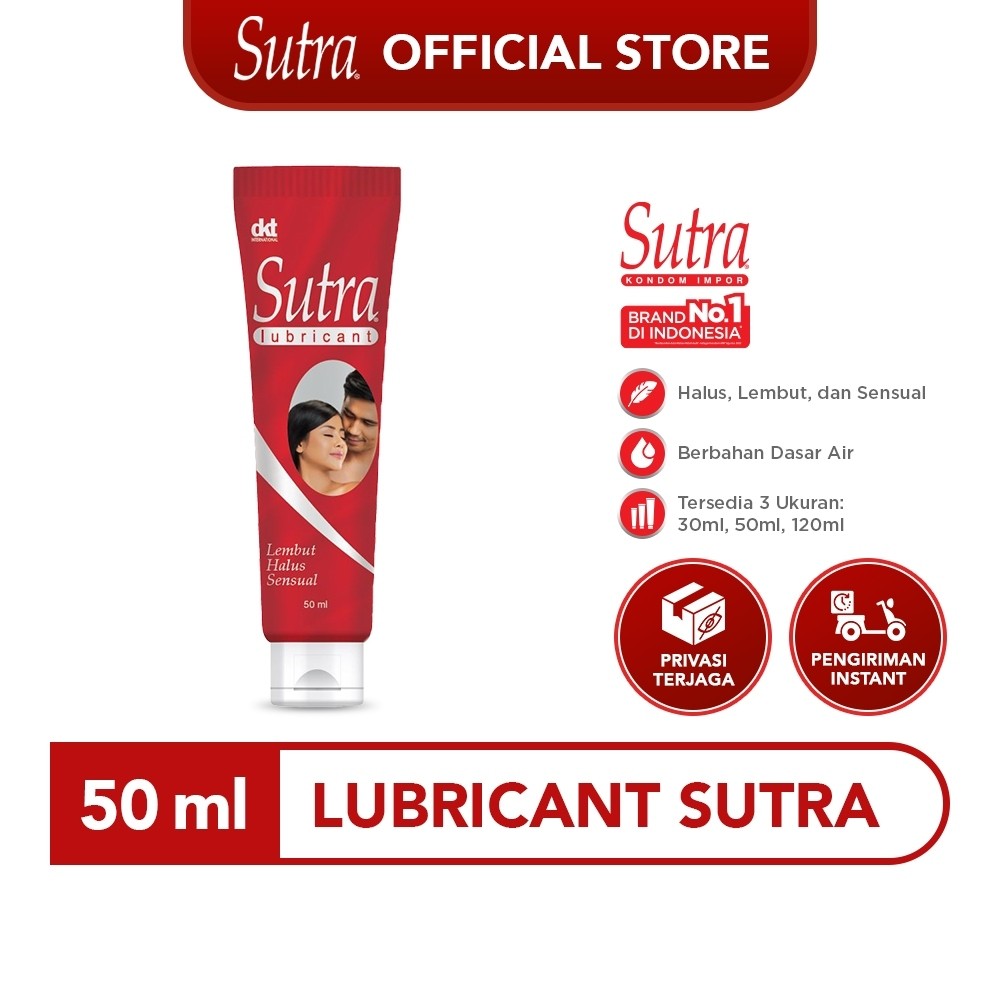 Jual (PRIVASI AMAN) Lubricant gel Sutra isi 50ml Pelumas Lebih Licin ...